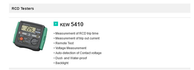 Kyoritsu Indonesia - Kyoritsu RCD/LOOP/PAT Testers